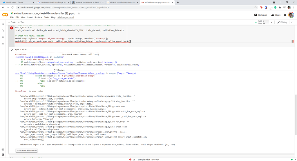 CNN image classifier trains in Edge Impulse, but not from iPython notebook - Report bugs - Edge ...