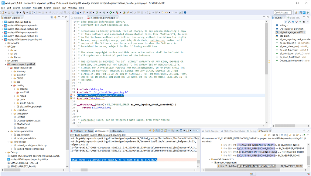 Need help with porting (STM32 Nucleo) - Edge Impulse