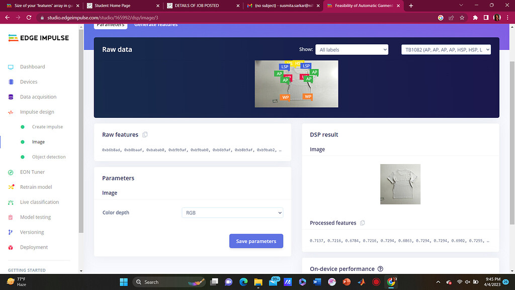 Raw features and processed features difference - Edge Impulse Forum