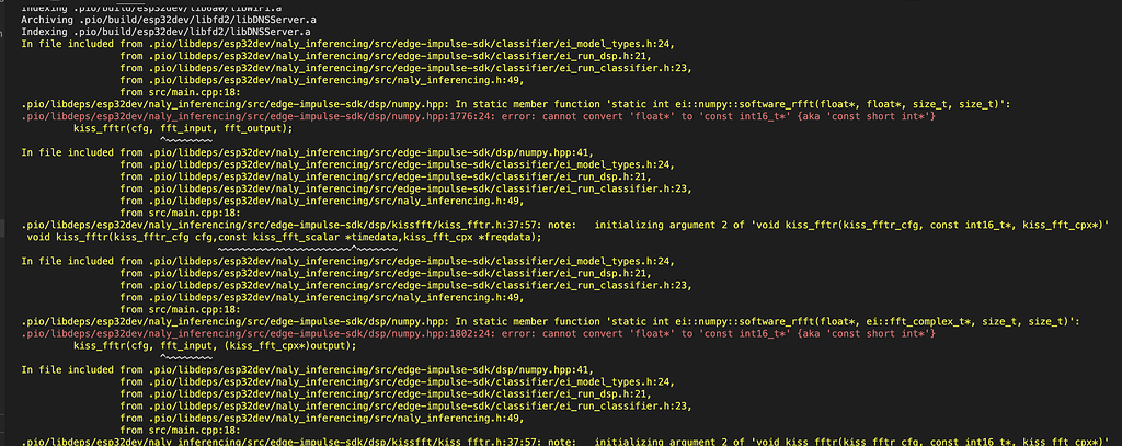 Can not compile generated Arduino library - Report bugs - Edge Impulse ...