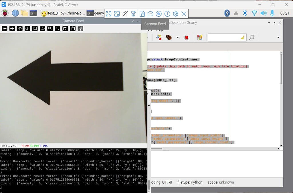 Gesture detection on Raspberry Pi 4 - Help - Edge Impulse Forum