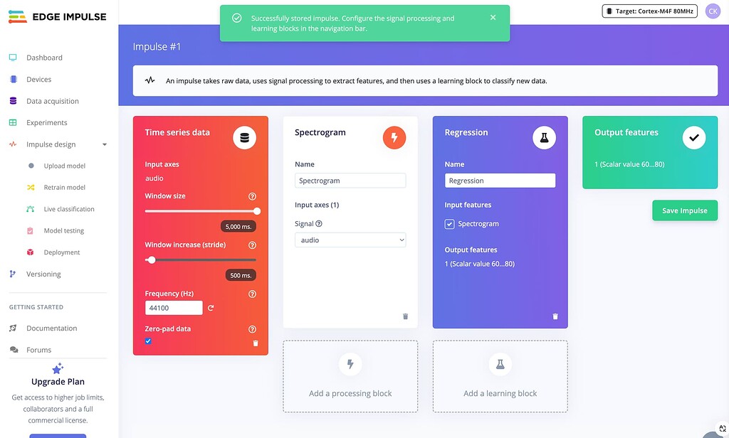 Can't figure out next step after impulse design - Help - Edge Impulse Forum