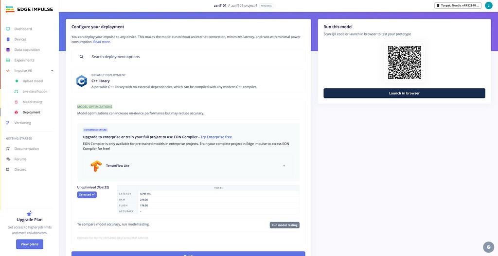 No Quantization Option for BYOM ONNX Model - Help - Edge Impulse Forum